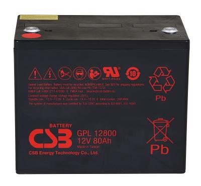 Cina CSB GPL12880 12V 88Ah senza manutenzione, sigillata, batteria a piombo-acido, valvola regolata per prestazioni di lunga durata in vendita
