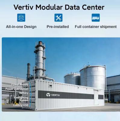 China Vertiv SmartMod MDC Modular Data Center with 100kW Capacity 14 Racks and Short Circuit Protection for sale