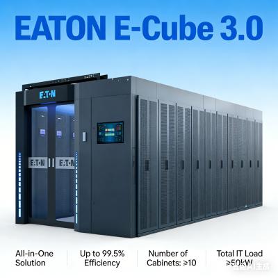 China EATON Scalable ICube Low Latency Micro Data Center with Three Phase Power and Lithium Battery Backup for sale