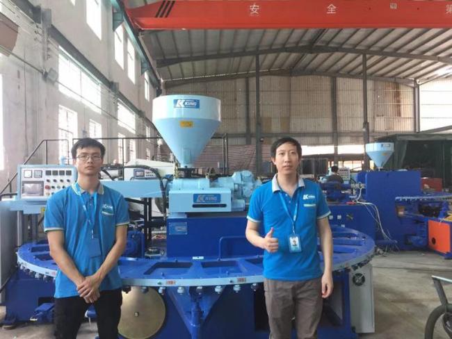 Automatic Single/Double/Three Color PVC Airblowing Injection Moulding Machine