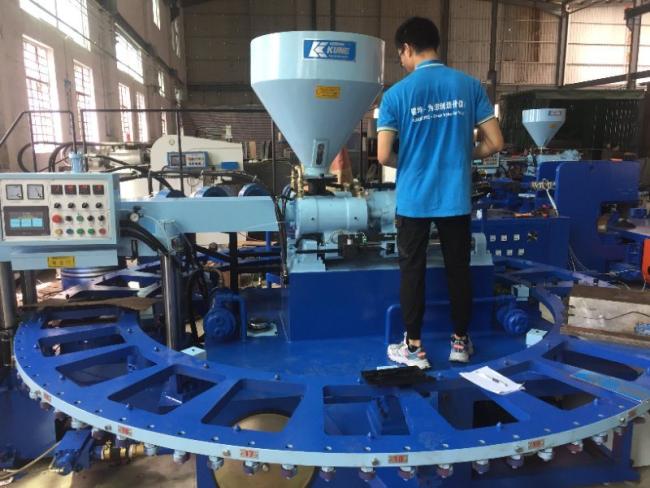 Automatic Single/Double/Three Color PVC Airblowing Injection Moulding Machine
