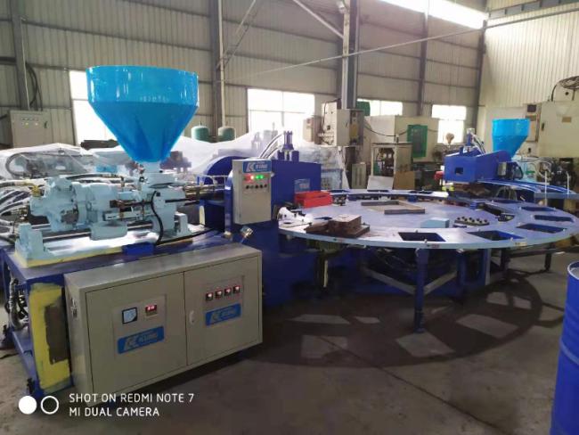 Rotary Type Single/Double/Three Color PVC/TPR Sole Injection Machine
