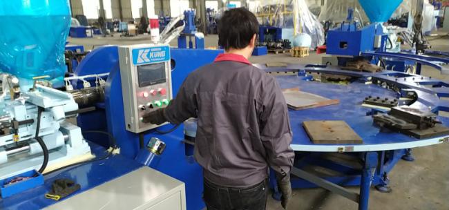 Rotary Type Single/Double/Three Color PVC/TPR Sole Injection Machine