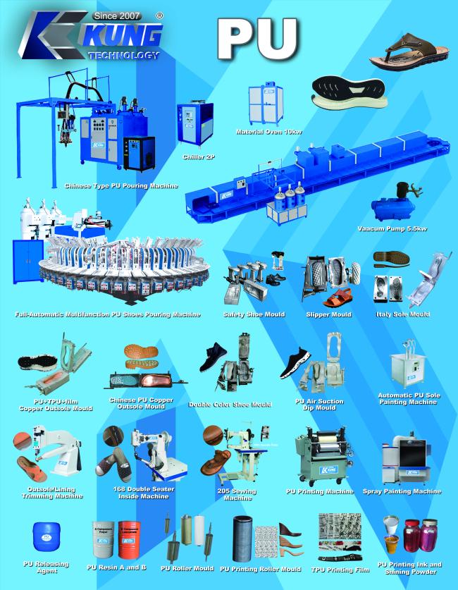 pu machines materials mould