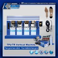 China New TPU/Tr Sole Making Vertical Machine Two Stations Two Guns for sale