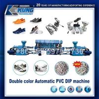 China PVC DIP Shoe Sole Injection Machine Single / Double Color Automatic for sale