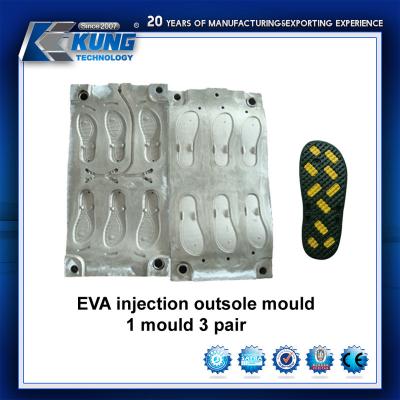 Cina EVA Injection Shoe Sole Mould 3 accoppia l'imballaggio esportatore standard in vendita