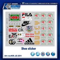 China Waterproof Cold Custom Logo Stickers , PVC Components For Shoes for sale