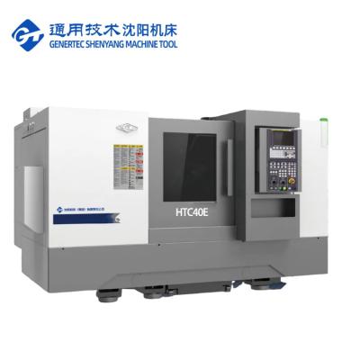 Cina Centrale di tornitura CNC HTC40E SMTCL Letto inclinato Macchina a tornio CNC per metallo in vendita