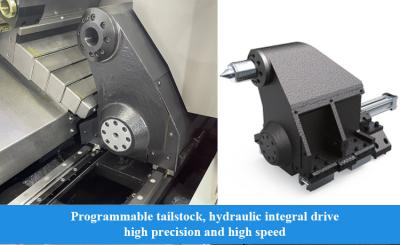 China Cama inclinada de torno CNC IT50 Dia.of agujero del husillo 80mm FANUC Drive Máquina de torno CNC horizontal de alta rigidez en venta