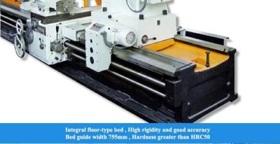 China 10m Heavy Duty Manual Lathe CW61100D Width of Bed 755mm Heavy Duty Engine Lathe Turning Machine for sale