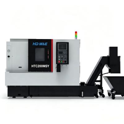 China High Accuracy High Efficiency HTC200MSY Dual Spindle CNC Lathe Batch Metal Processing CNC Turning Center for sale