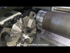 Tornio CNC T5.2-500Q per alberi di grandi dimensioni, BMT55, tornio CNC a banco inclinato SMTCL con asse Y