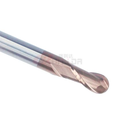 China 1mm 3mm 4mm de snijder van de het eindmolen van de balneus voor Deklaag van TiSiN van de roestvrij staal de dubbele fluit Te koop