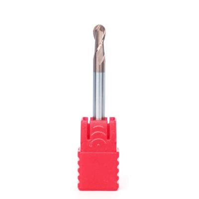 China 1mm 3mm 4mm de snijder van de het eindmolen van de balneus voor Deklaag van TiSiN van de roestvrij staal de dubbele fluit Te koop