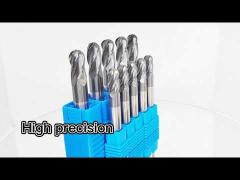 4mm aço de Diamond Ball End Mill For de 1/8 de polegada 4 ferramentas das flautas RLD