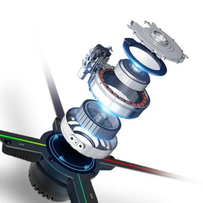 中国 Factory Direct 4 blade display 1920*1080 rotating 3D projector Holographic fan propeller 販売のため