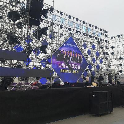 Cina Outdoor P3.91 P4.81 LED Video Wall 500x500 Alumnim And Iron Cabinet in vendita