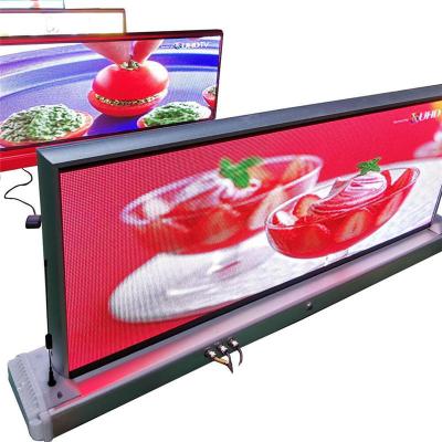 China De waterdichte Volledige Geleide Vertoning die van de Kleuren3840hz Taxi Bovenkant Videomuur adverteren Te koop