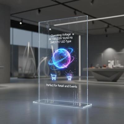China Transparent Film LED Display for Self-Adhesive Glass Installation for sale
