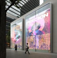 Quality 2.5mm Thickness Transparent LED Film For Advertising Screens 816x384mm Module for sale