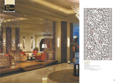 China Custom Made Stainless Steel Screen Partition For Villa, Hotel Lobby, Mall, Super Market Dubai Market for sale