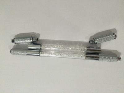 China Crystal Material Doubel Head Eyebrow Microblading Tattoo Pen for Permanent Makeup for sale