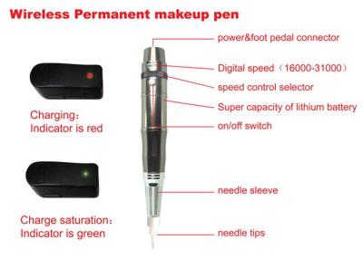 China Wireless Eyebrow ang Eyelids Chargeable Permanent Makeup Pen for sale
