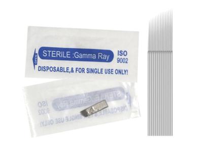 China Eyebrow 3D Microblading Permanent Makeup Needle 15-Prong Curved Needles for sale