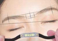 China Black Eyebrow Ruler Microblading Mapping String Marker  for sale