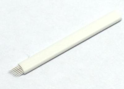China Manual Pen Permanent Makeup Needles , 7 Pin Eyebrow Tattoo Needles for sale