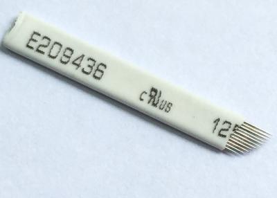 China Sterilized Permanent Makeup Manual Eyebrow Tattoo Needles with 11 Pins for sale