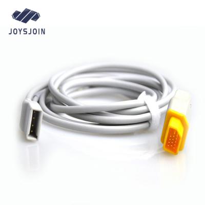 China Reusable Compatible Nihon Konhden Adapt To Abbott 14pin-6P6C Jack Connector Adapter IBP Cable for sale