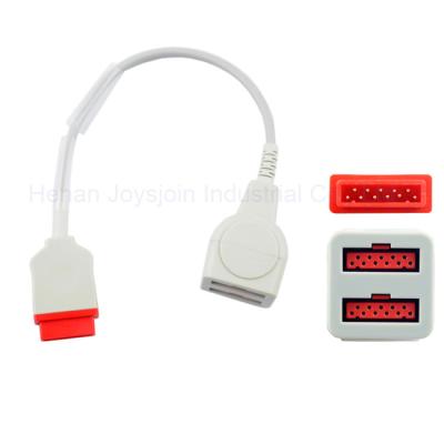 China GE IBP transducer Adapter cable double cabel for extension pressure transducer ibp cable for sale