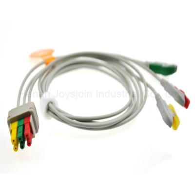 China DATEX ASP Type 3 lead ecg leadwires connector for ecg cable patient cable for ecg machine for sale
