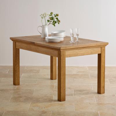 China rustic oak wood Butterfly Extending Table  with good design and 100% solid oak wood furniture for sale