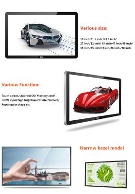 Cina pavimento interattivo 4K che sta annunciando il chiosco del touch screen a 32 pollici ad a 86 pollici in vendita