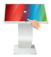 China 65 Inch Interactive Touch Screen Digital Signage Kiosk Full HD Android for sale