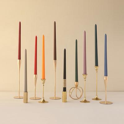 China Wedding party supplies unscented paraffin wax candle smokeless tall taper candles for sale
