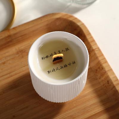 China Custom home fragrance candles wedding romantic wood wick scented wax candle for sale