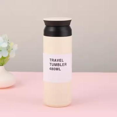 China Simple travel coffee tumbler portable 350ml 480ml stainless steel student vacuum insulated water bottle for sale
