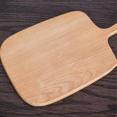 China Factory wholesale arts high quality eco-friendly natural beech wood cutting board with handle for sale