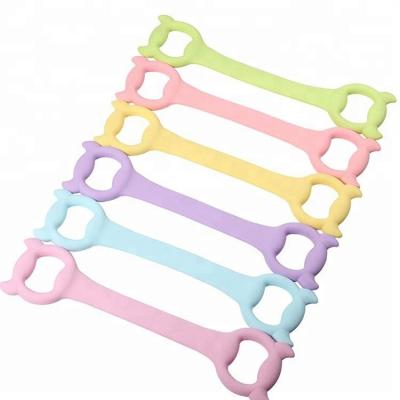 China Cheap and fine silica gel colorized fitness chest expander for sale