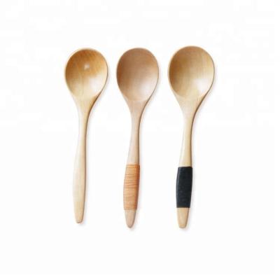 China OEM japanese baby wooden spoon bamboo custom for sale