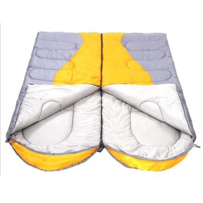 China Envelope splice double custom printed hollow cotton sleeping bag for sale