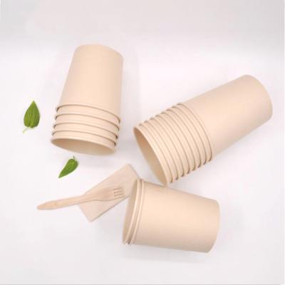 China High quality OEM logo eco 32oz 26oz large recycle bamboo fiber kraft paper soup bowl for sale