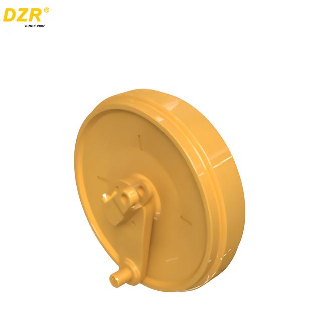 Customized Front Idler for CAT Excavator - detailed tread view