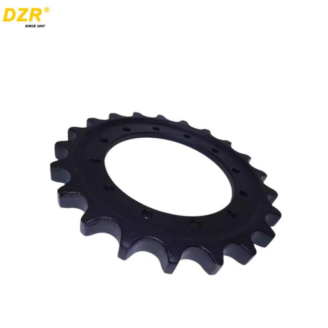 Stainless steel roller chain sprocket side view