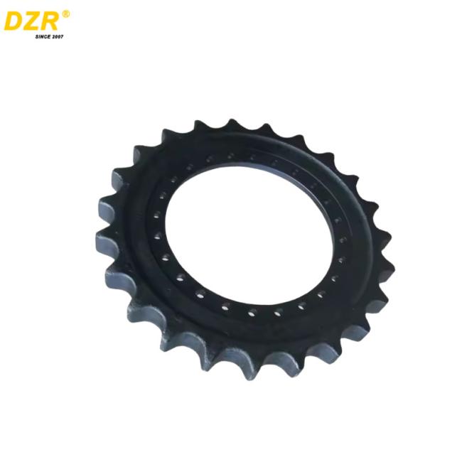 High precision black detachable chain sprocket for Komatsu excavator