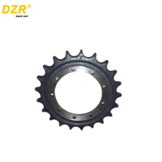 Side view of hardened 35MnB sprocket for Komatsu undercarriage